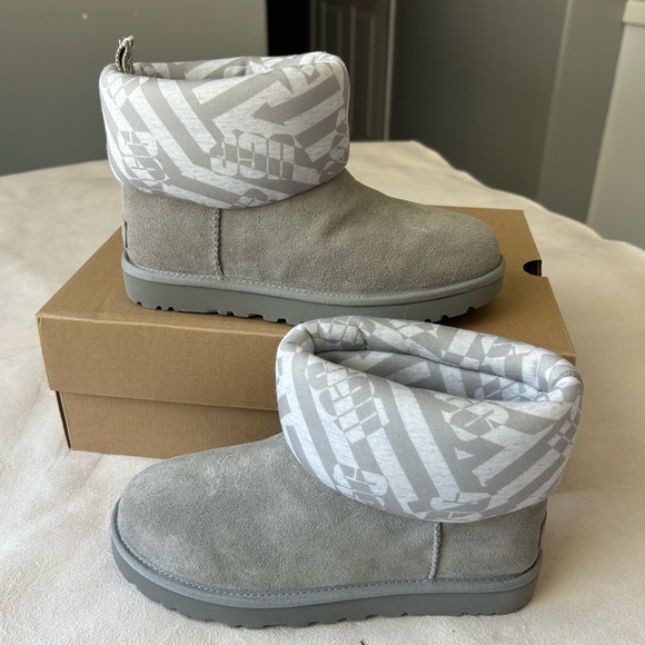 UGG | Shoes | Ugg Classic Mini Jersey Stripe Boot | Poshmark